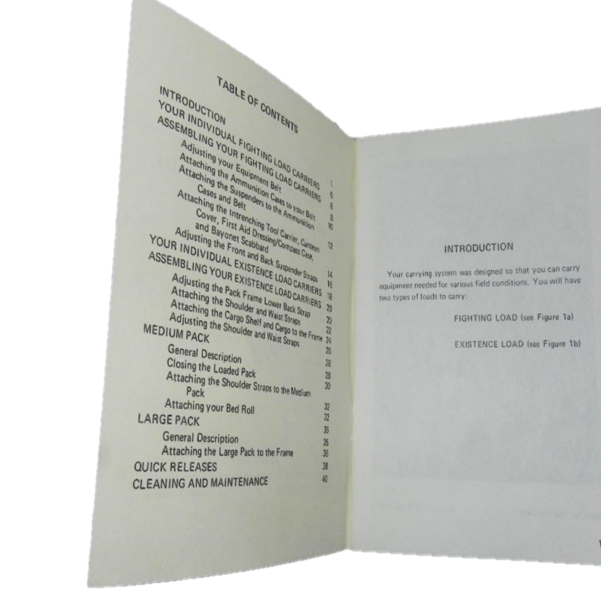 U.S. Army (ALICE) Military Book All-Purpose Lightweight Individual Car ...