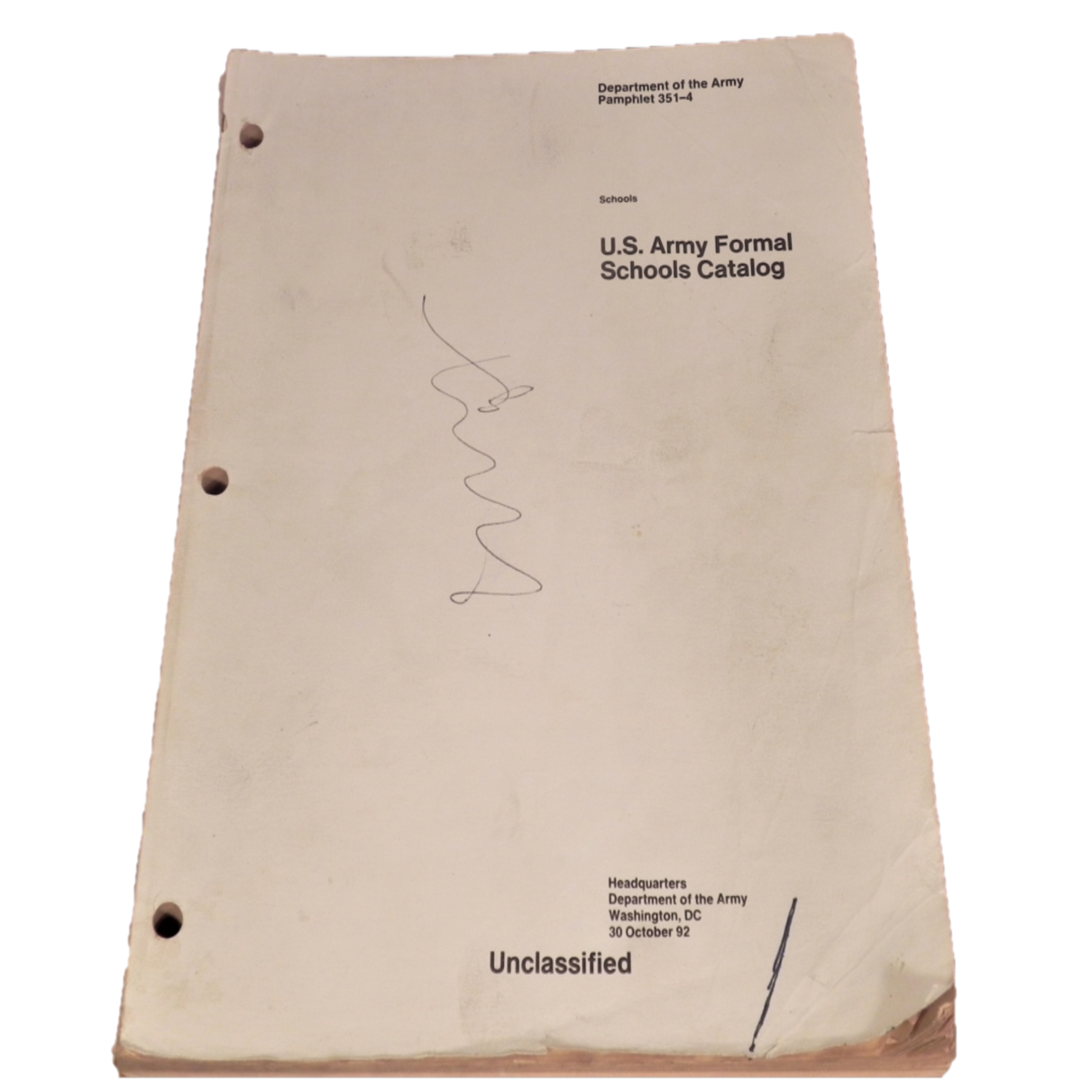 Military Book U.S. Army Formal Schools Catalog Pamphlet 351-4| Pigeon Post Military Surplus & Supply