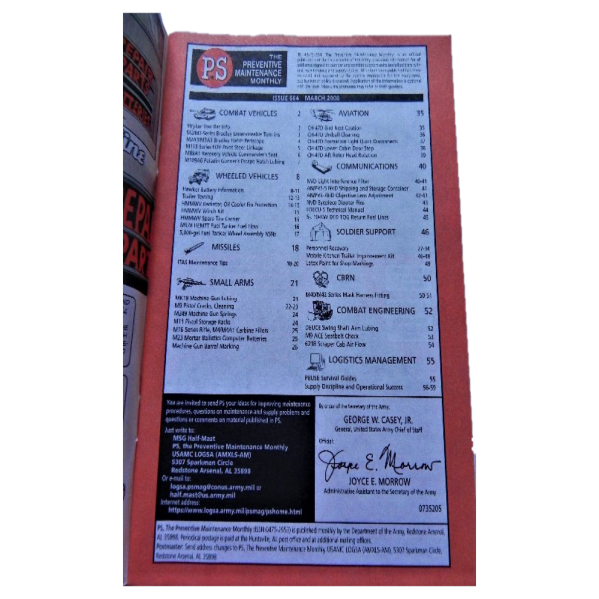 U.S. Army PS Preventive Maintenance Monthly Magazine Issue 664 March 2 ...