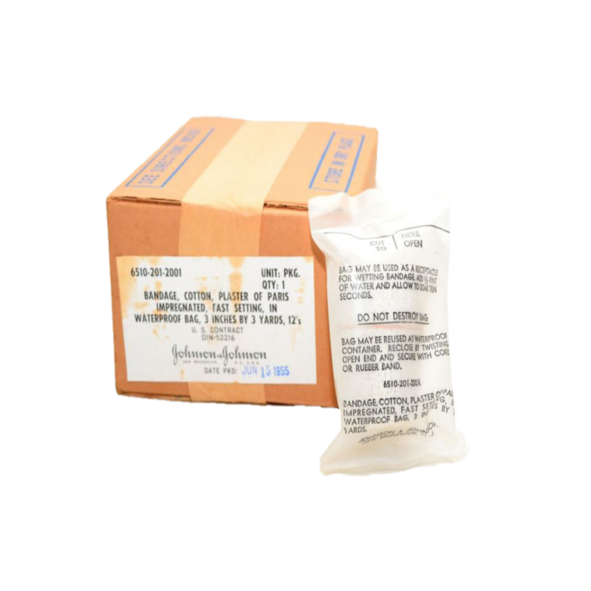 USGI Vietnam Era Plaster Of Paris Bandages From 1955| Pigeon Post ...